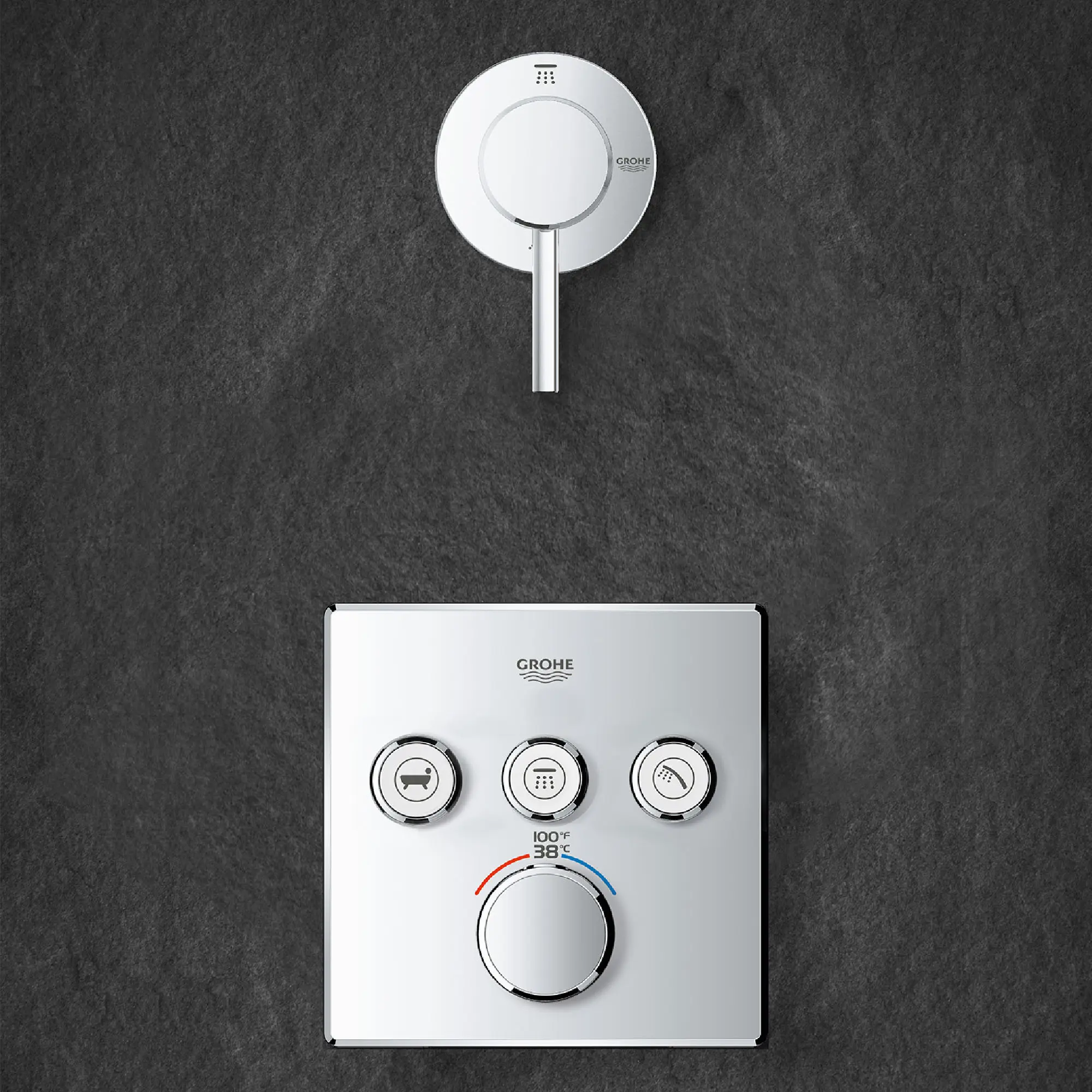 Triple Function Thermostatic Valve Trim - GROHE